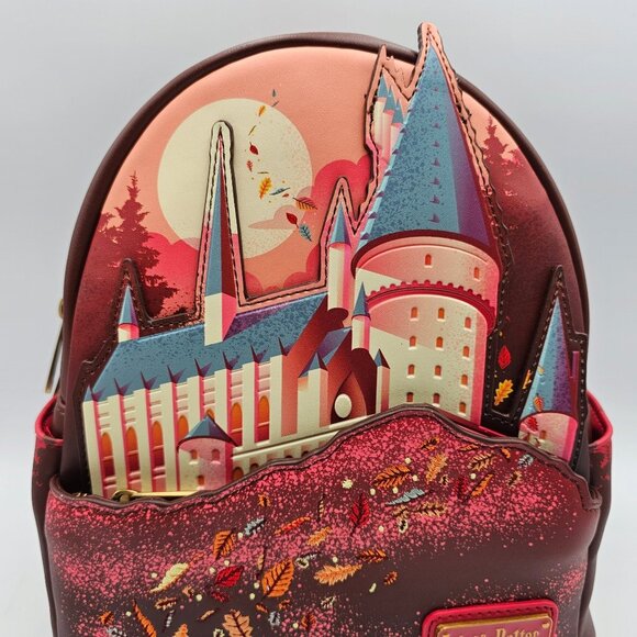 Loungefly | Bags | Loungefly Harry Potter Hogwarts Fall Leaves Mini ...